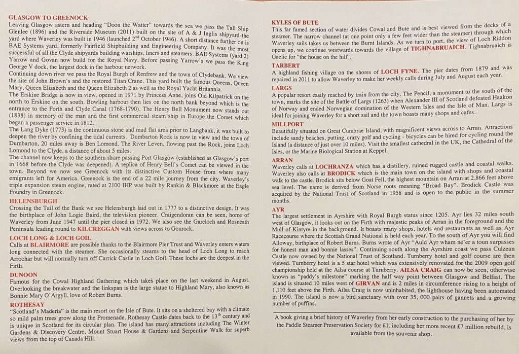 Waverley Clyde Map – Waverley Excursions