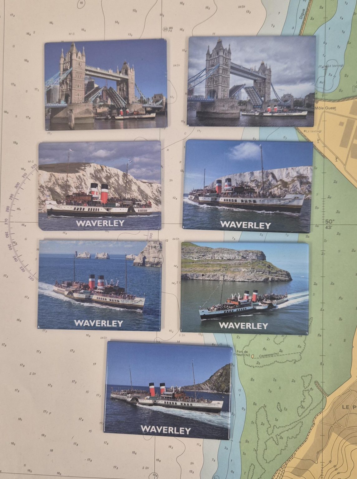 Waverley Metal Fridge Magnets – England & North Wales – Waverley Excursions